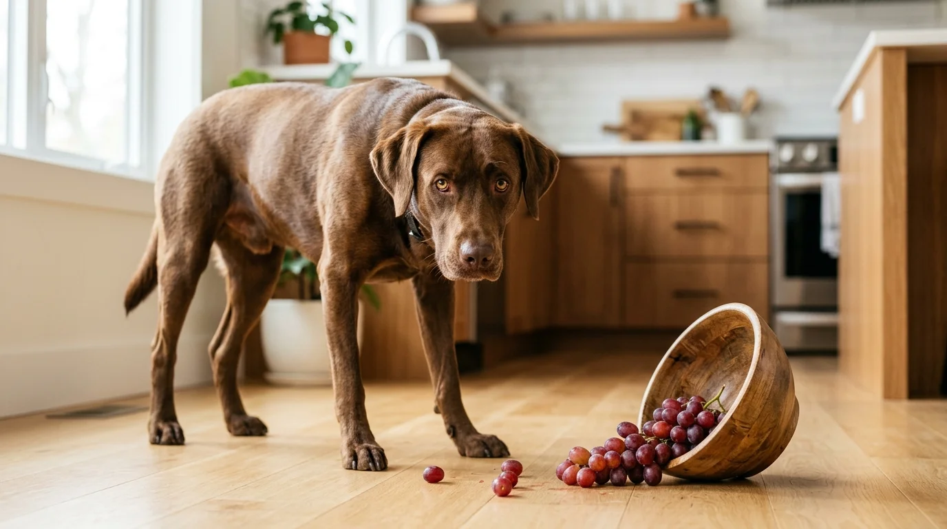 Dog Ate a Grape? 3 Steps to Take in the Next 2 Hours [2026]